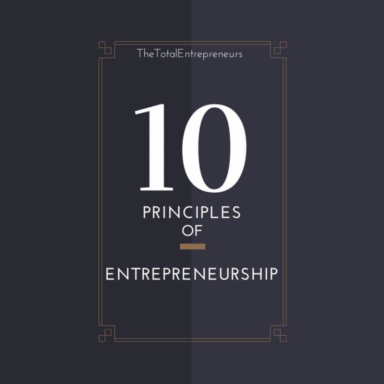 10 Principles of Entrepreneurship - (Guidelines To Entrepreneurial success)