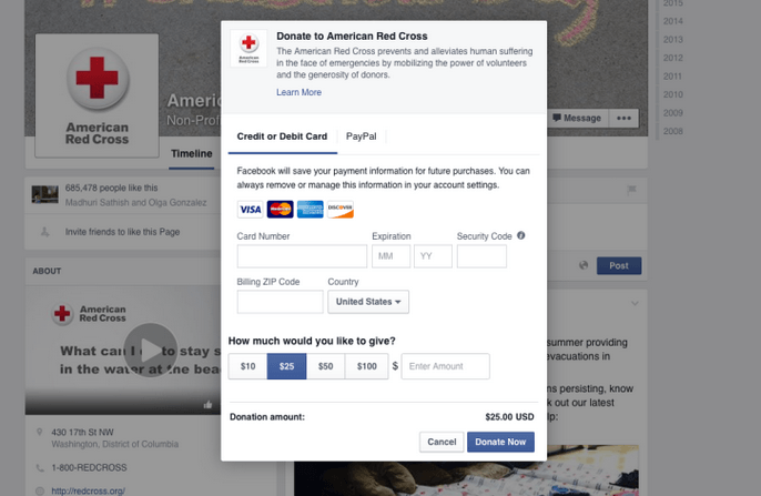 Facebook introduce a new 'Donate Now' call-to-action option on both ...